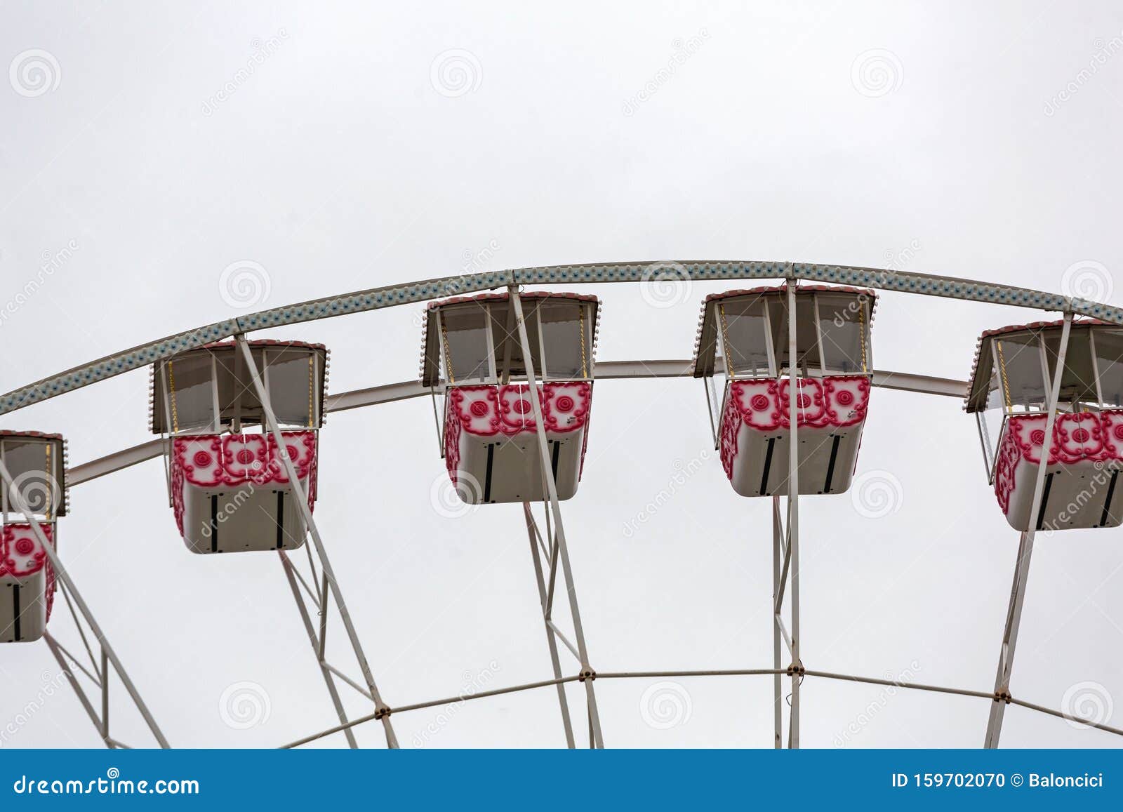 Ferris Wheel Cabins stock photo. Image of ferris, france - 159702070