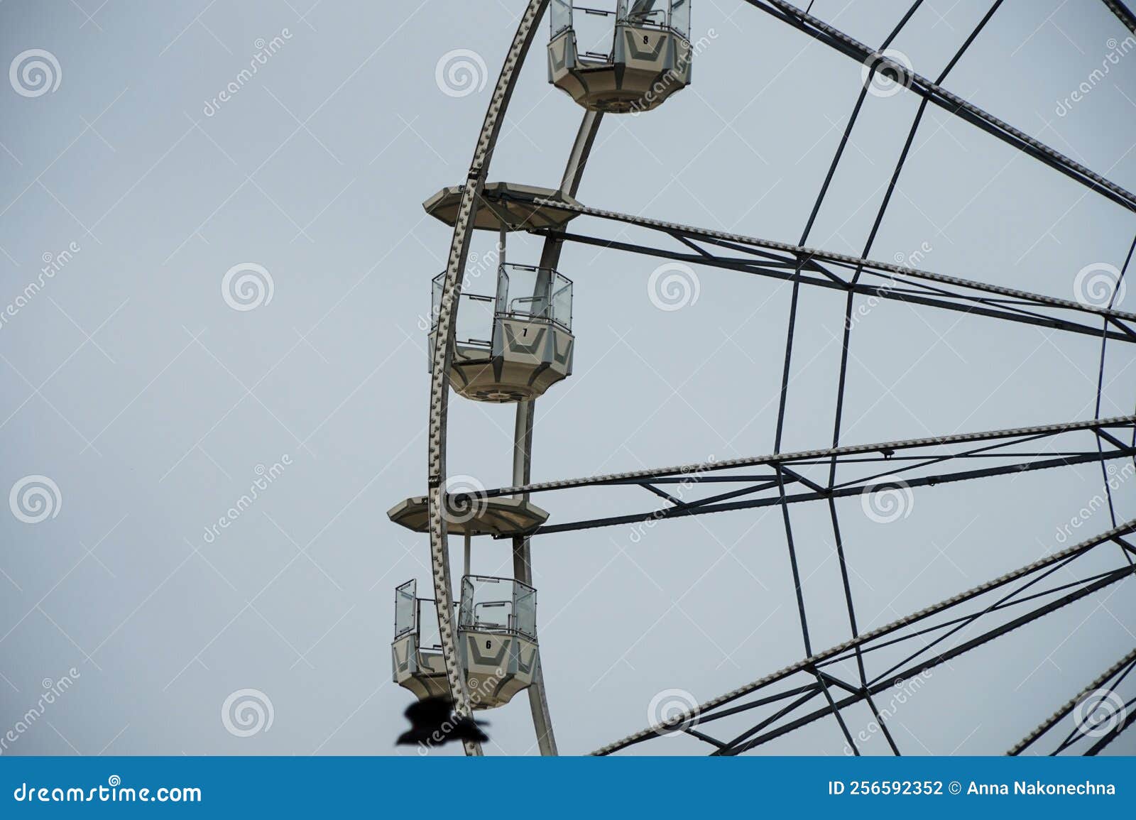 Ferris Wheel Cabins on the Seafront. Stock Photo - Image of park ...