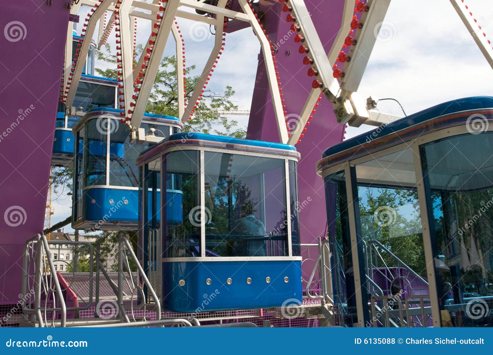 Ferris Wheel Car stock photo. Image of blue, switzerland - 6135088