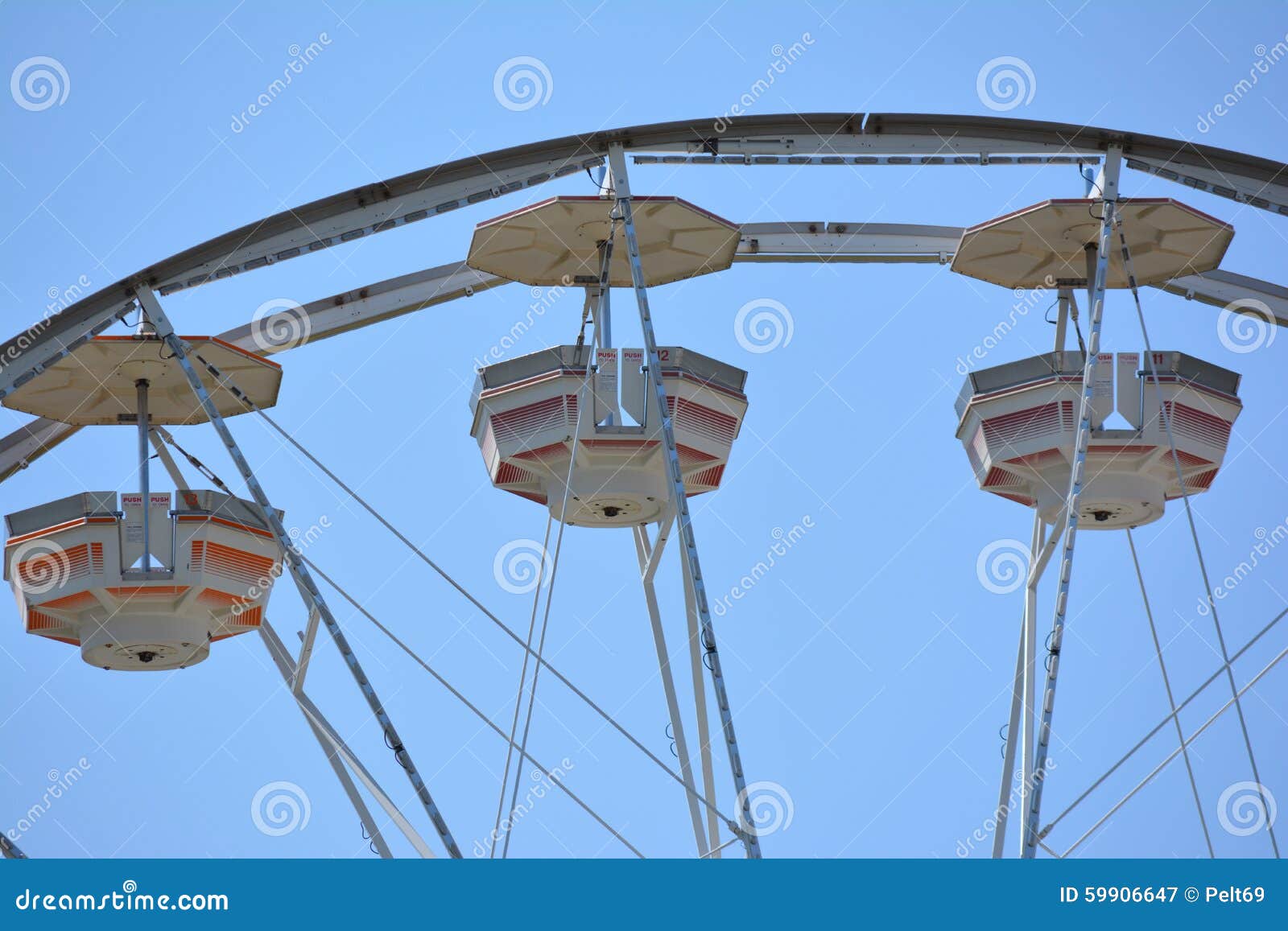 Ferris Wheel chairs stock image. Image of ride, rides - 59906647