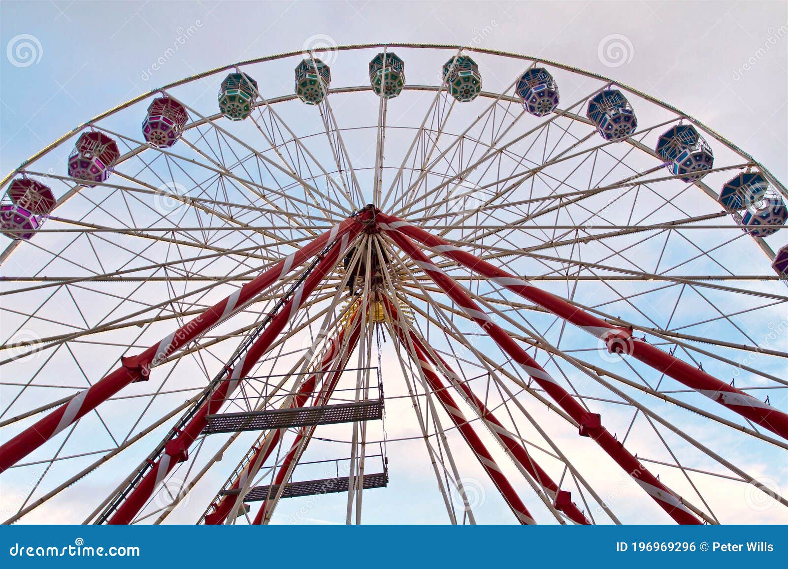 Close up of a ferris wheel stock photo. Image of view - 196969296