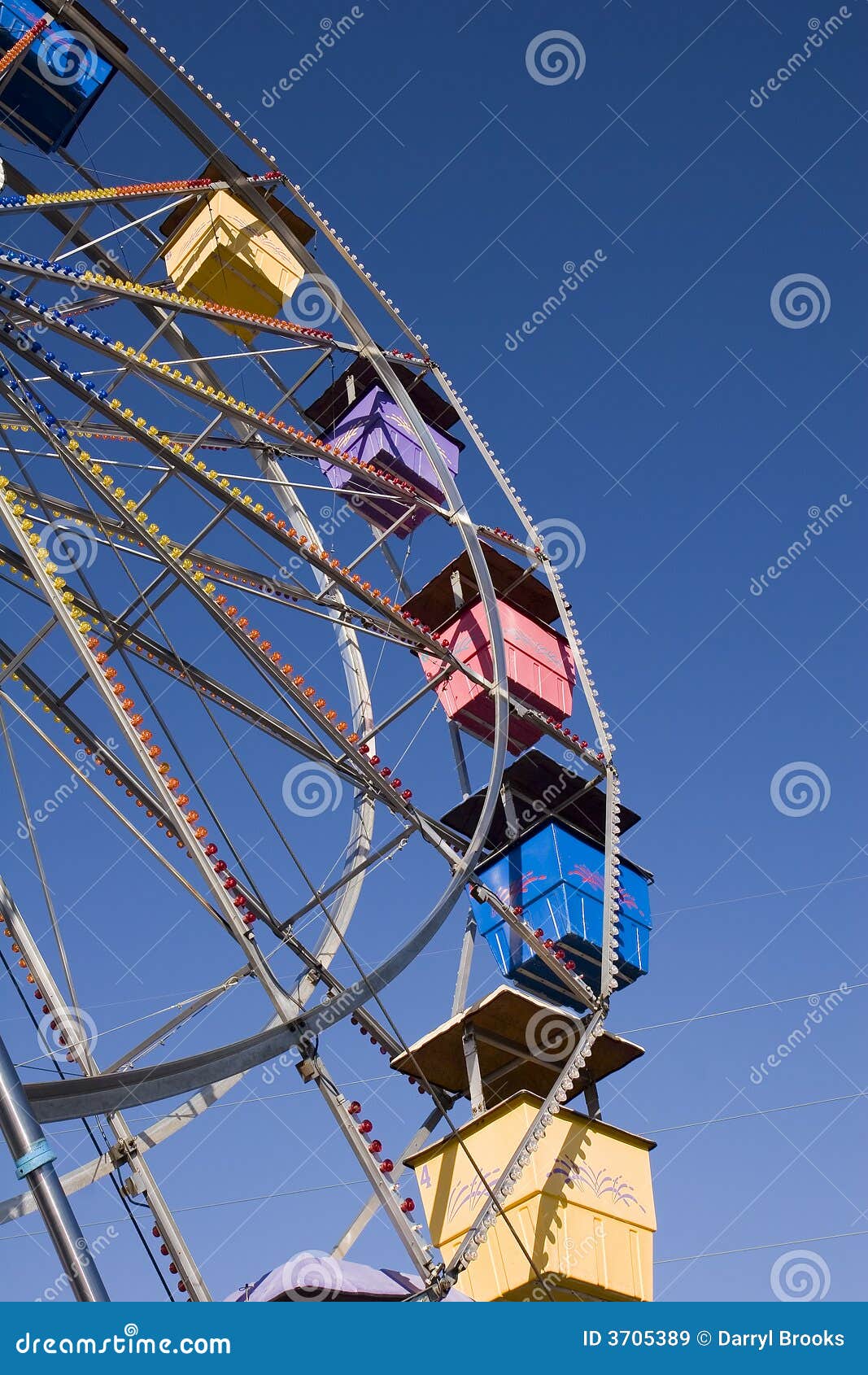 Ferris Wheel in Color stock image. Image of yellow, blue - 3705389