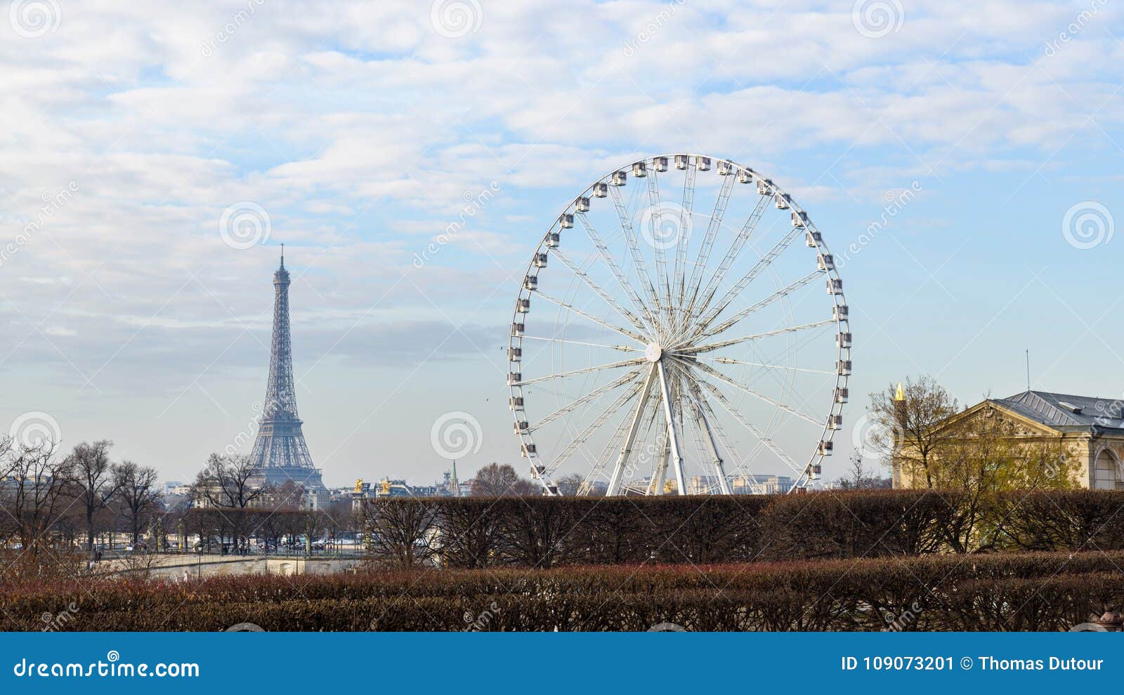 The Ferris Wheel and the Eiffel Tower in Paris Stock Image - Image of ... The Ferris Wheel and the Eiffel Tower in Paris Stock Image - Image of ...