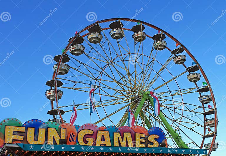 Ferris Wheel at the Fair stock photo. Image of wheel - 80086898