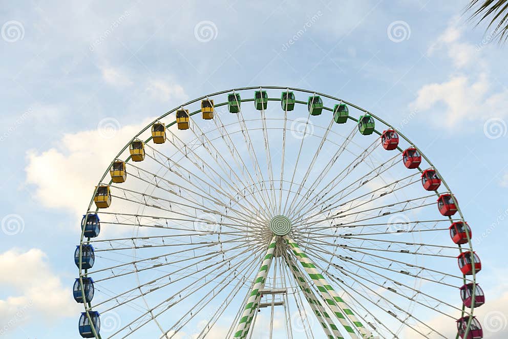 Ferris Wheel at the fair stock photo. Image of ground - 139666952