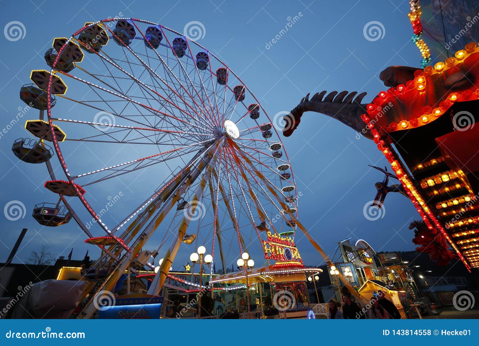 Ferris Wheel at the Fairground Editorial Stock Photo - Image of leisure ...