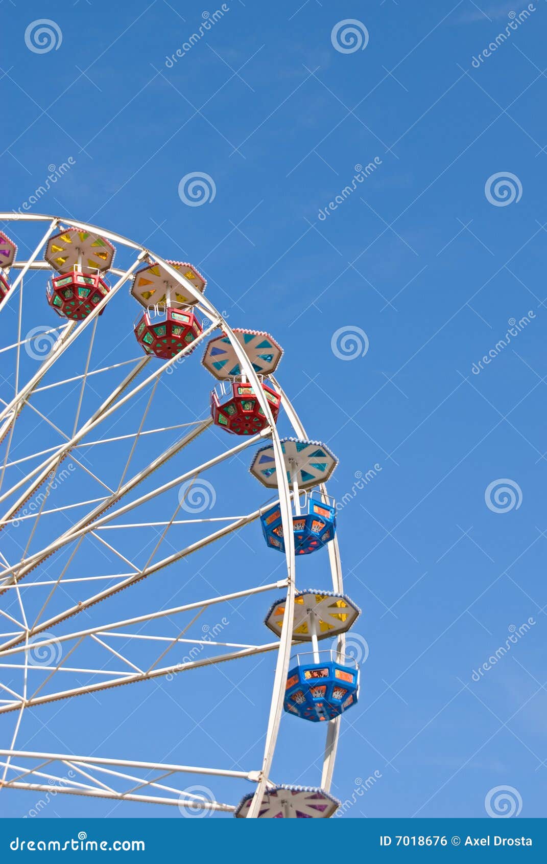Ferris Wheel Gondola Carriages Stock Photo - Image of angle, carriages ...