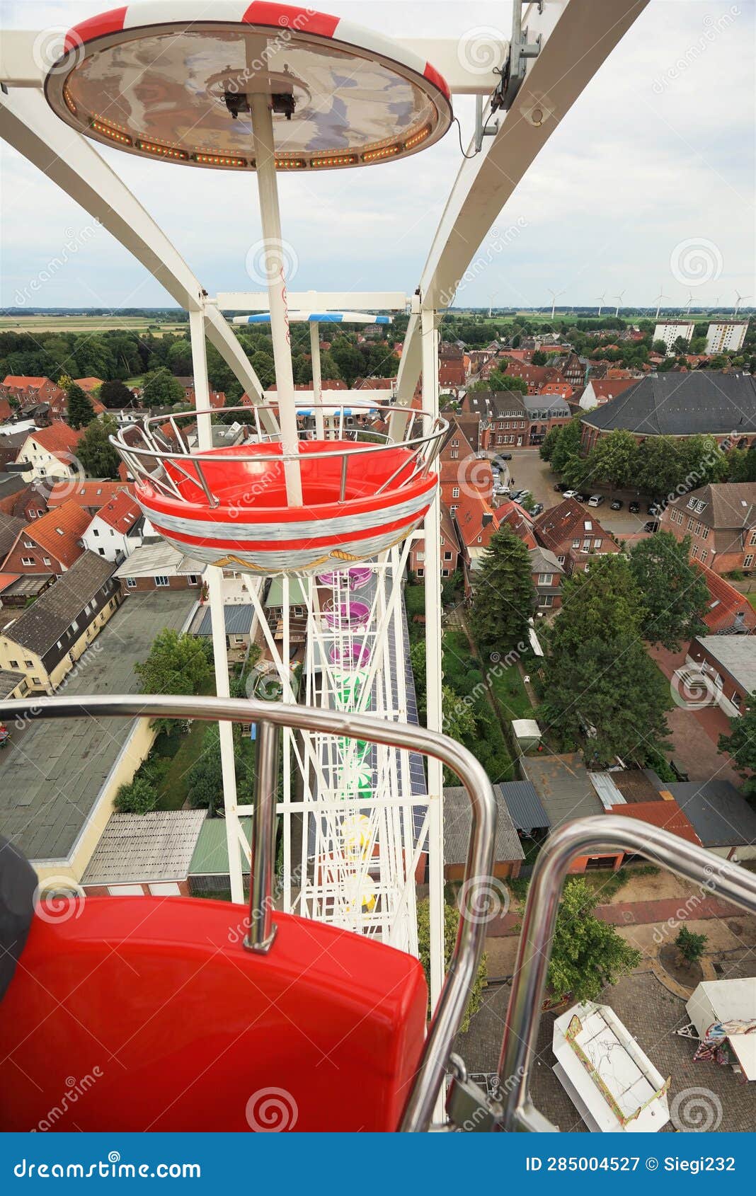 Ferris Wheel Gondola at a Fun Fair Stock Image - Image of outdoor ...