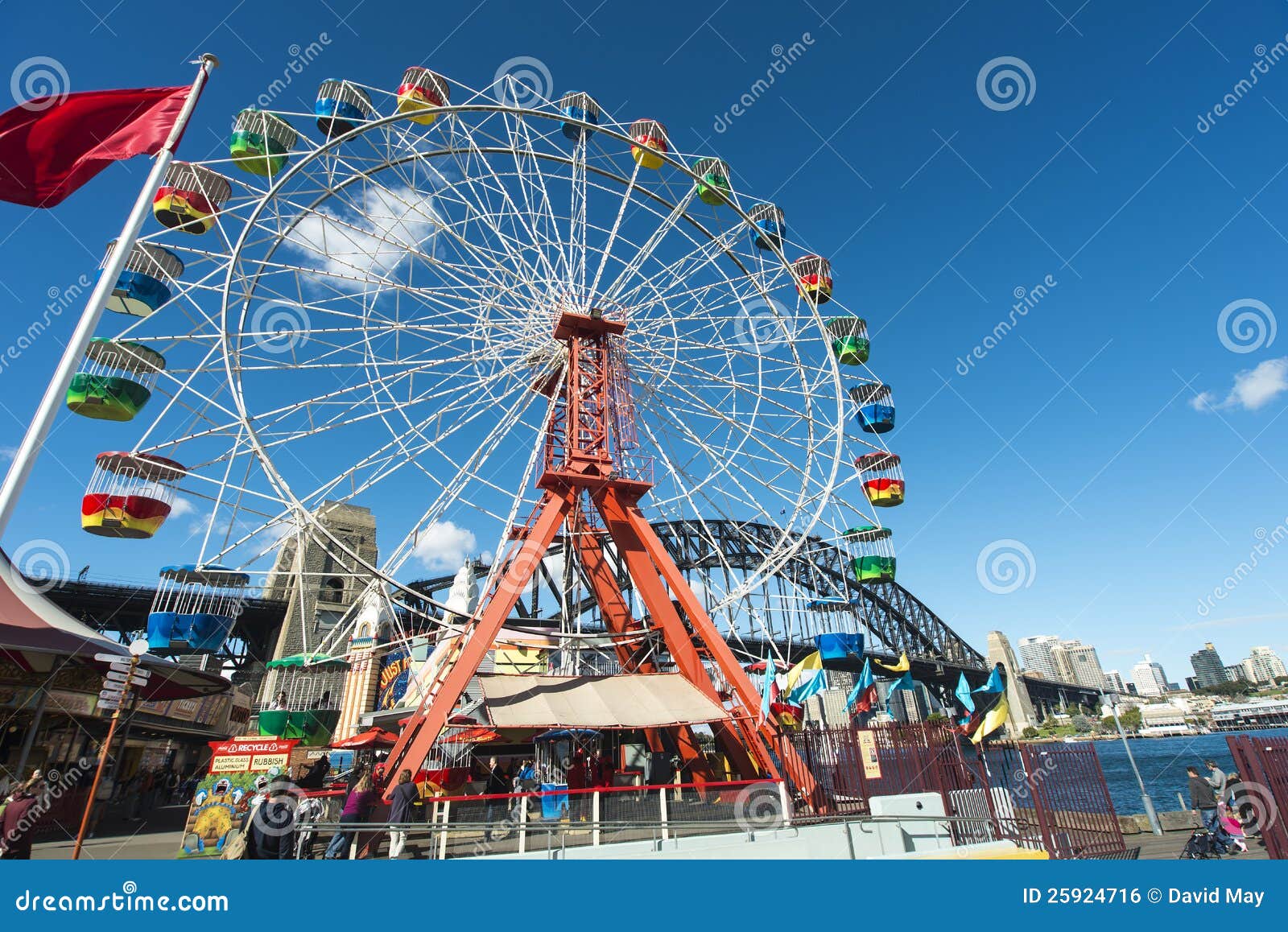 Ferris Wheel and Harbour Bridge Editorial Photo - Image of australis ...