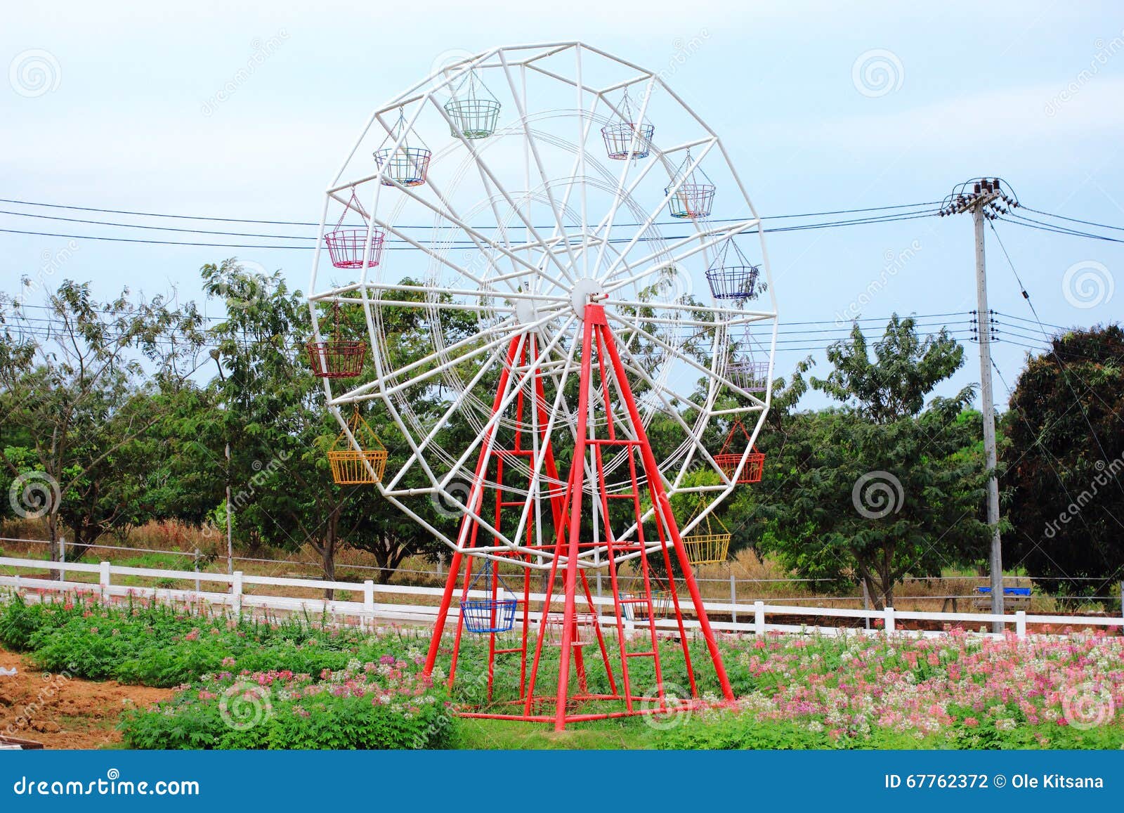 Ferris wheel stock photo. Image of ferris, wheel, garden - 67762372