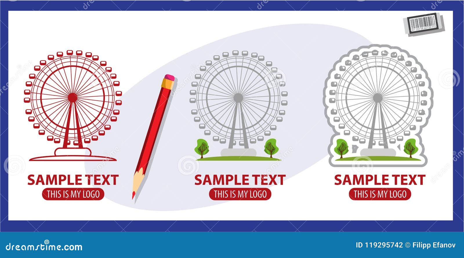 Ferris wheel stock vector. Illustration of group, motion - 119295742