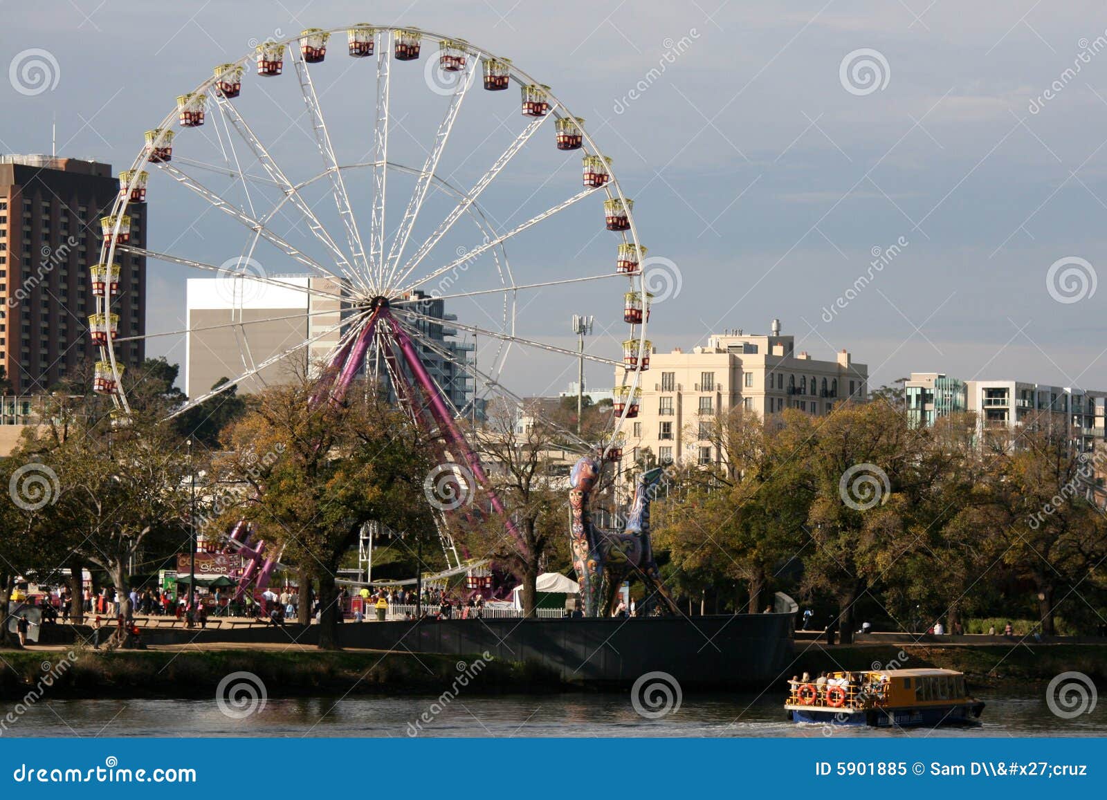 Ferris Wheel in Melbourne, Australia Editorial Image - Image of ...