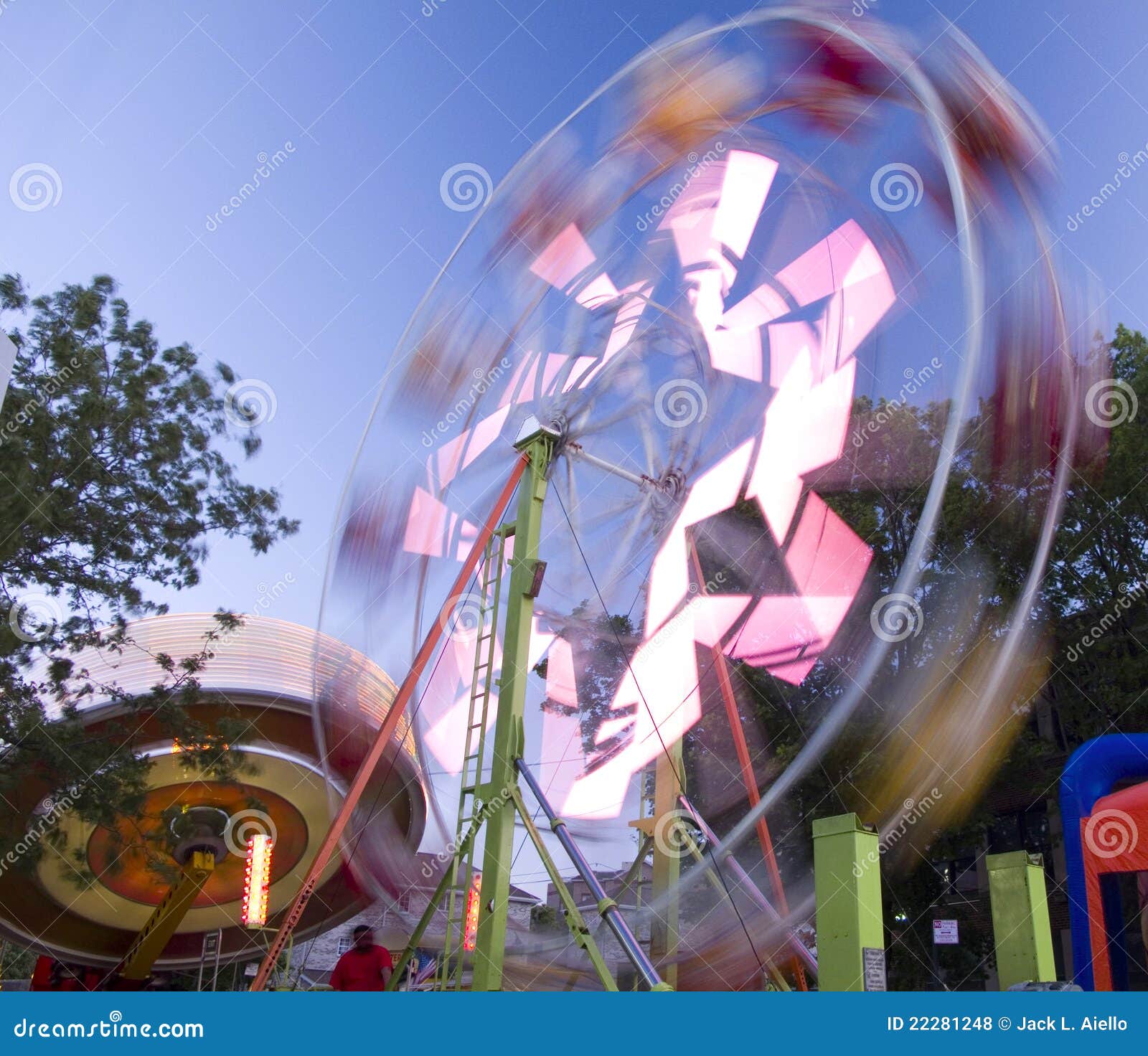 Ferris Wheel in Motion stock photo. Image of high, dizzy - 22281248