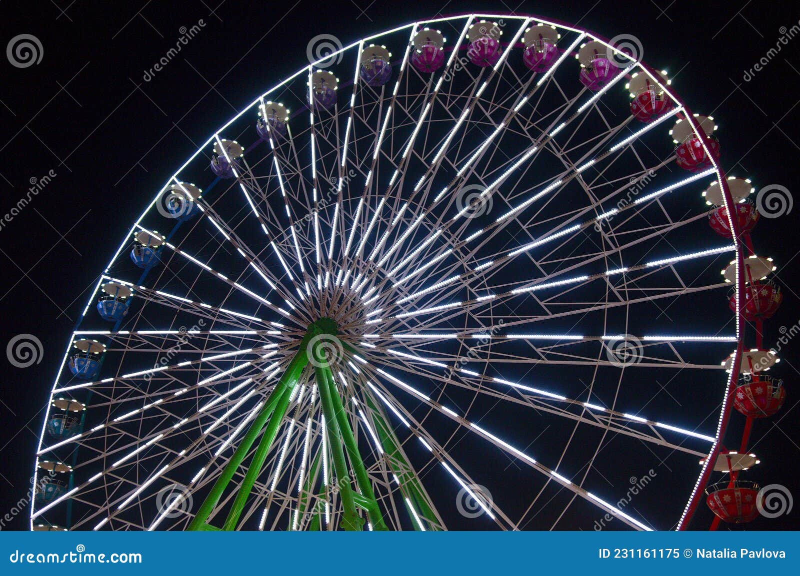 Ferris wheel stock image. Image of lights, wheel, view - 231161175