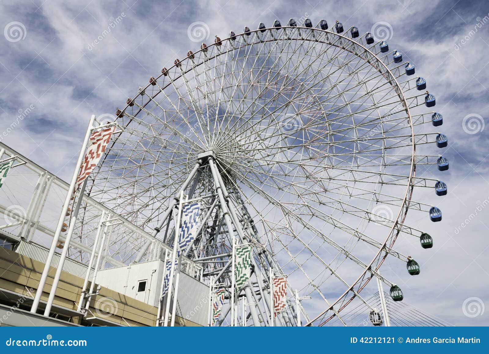 Ferris Wheel, Osaka stock image. Image of large, vacations - 42212121