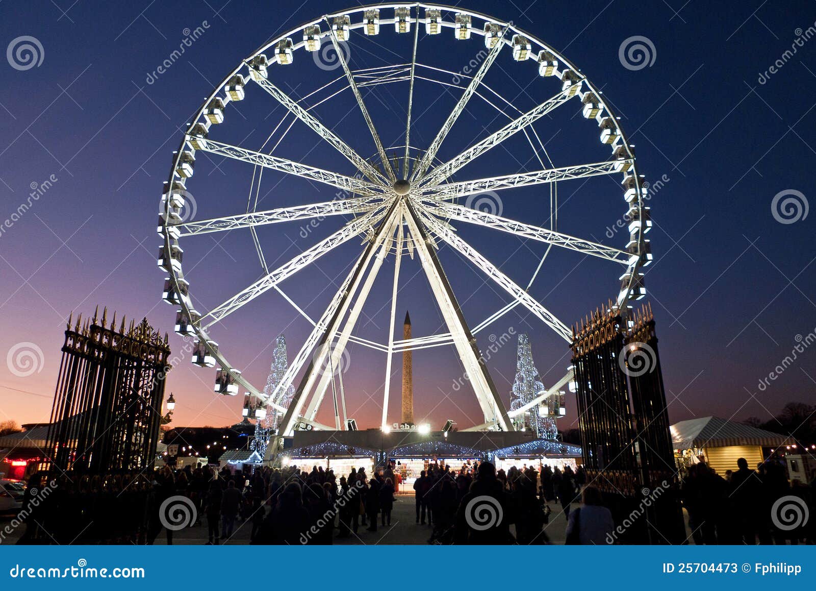 Ferris Wheel Paris at Night Stock Image - Image of dizzy, europe: 25704473