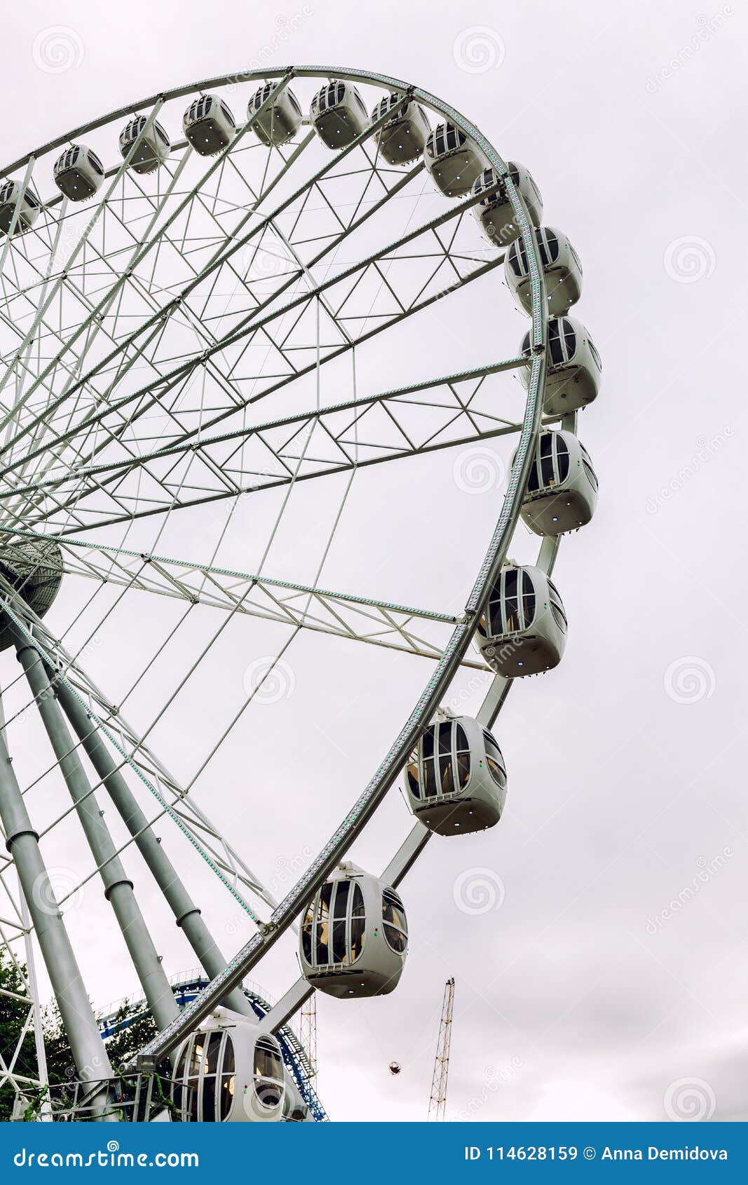 Ferris Wheel in the Park, Close-up Editorial Stock Image - Image of ...