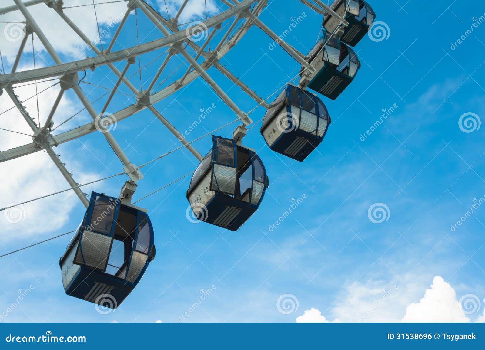 Ferris wheel stock photo. Image of cage, park, tbilisi - 31538696