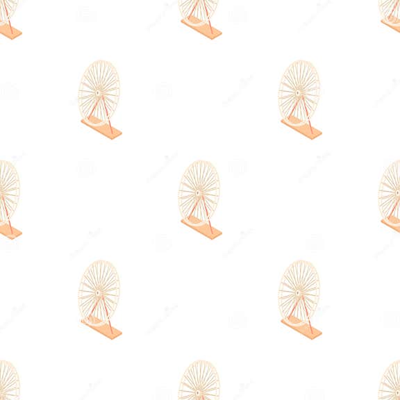 Ferris Wheel Pattern Seamless Vector Stock Vector - Illustration of ...
