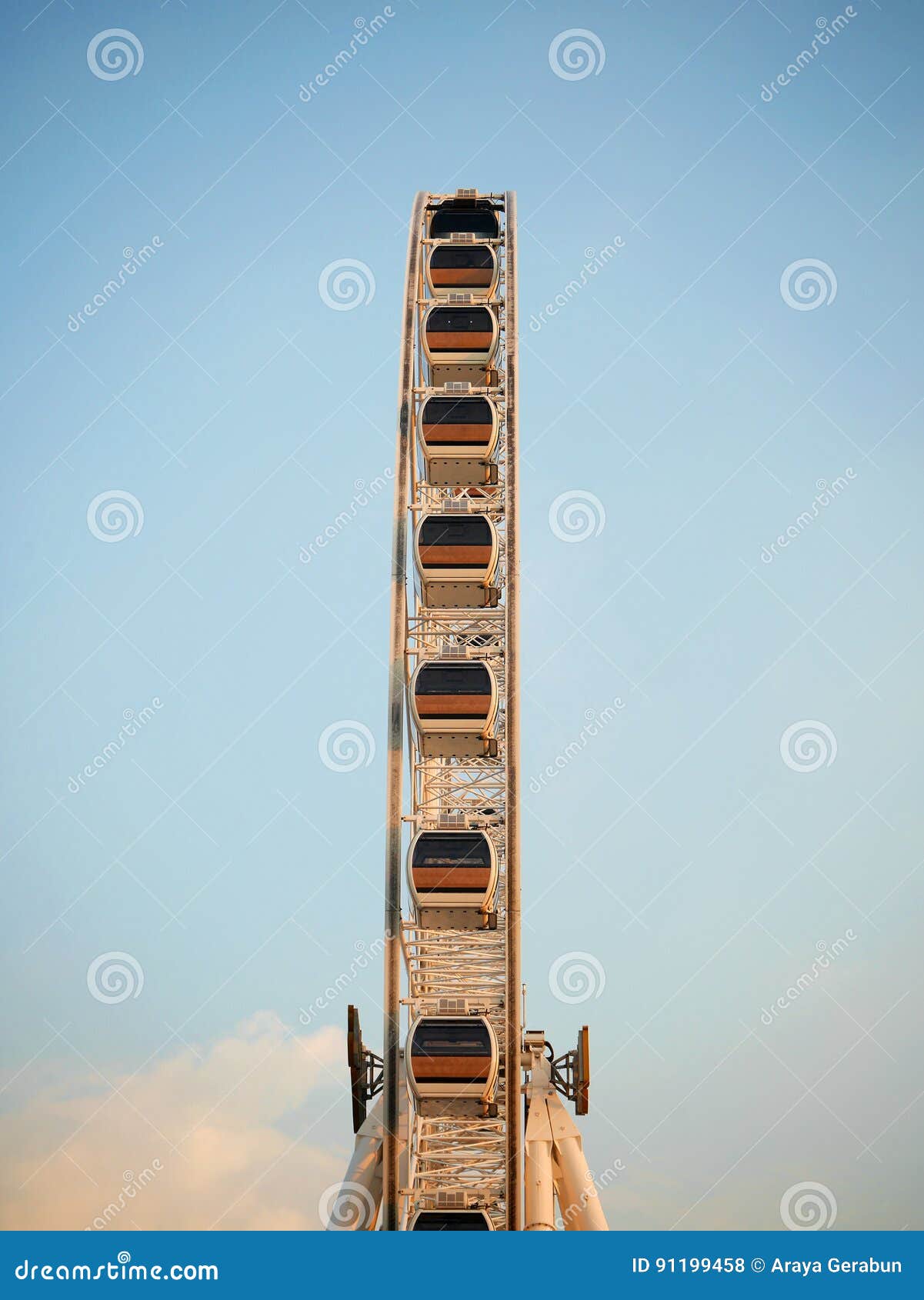 Ferris wheel from the side stock photo. Image of round - 91199458