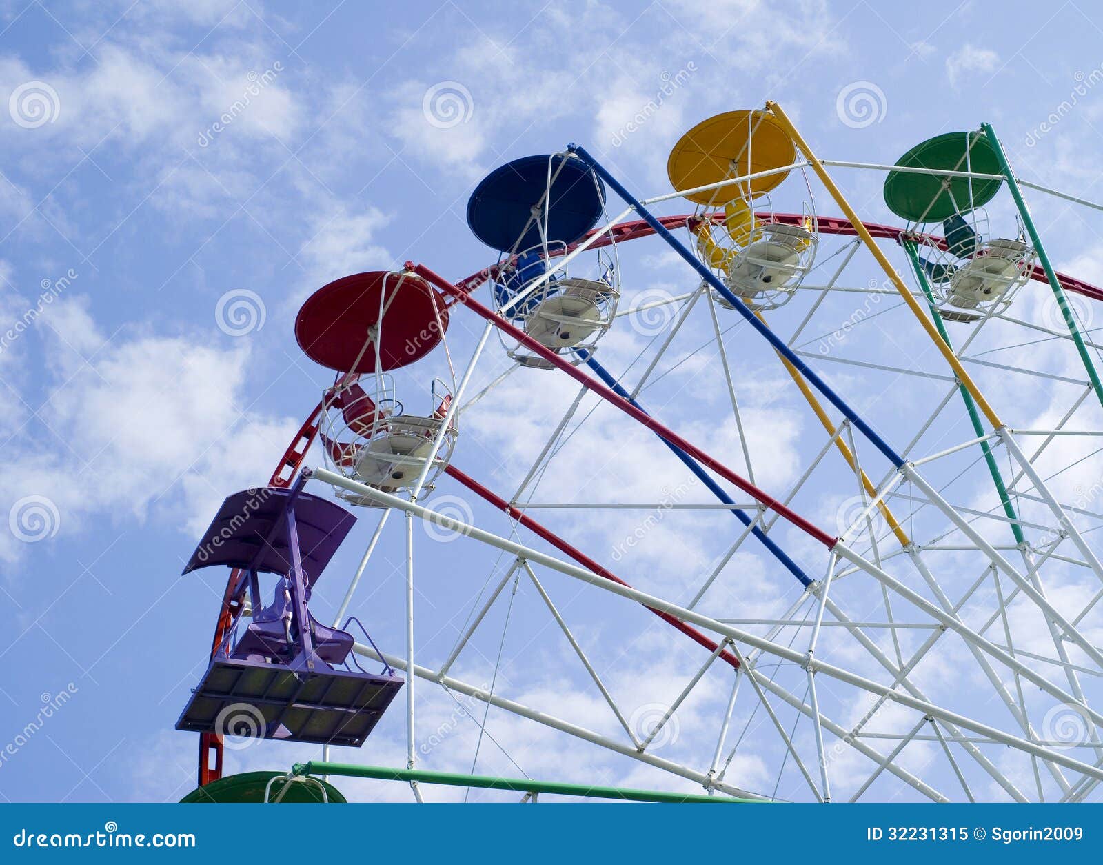 Ferris wheel in sky stock image. Image of water, urban - 32231315