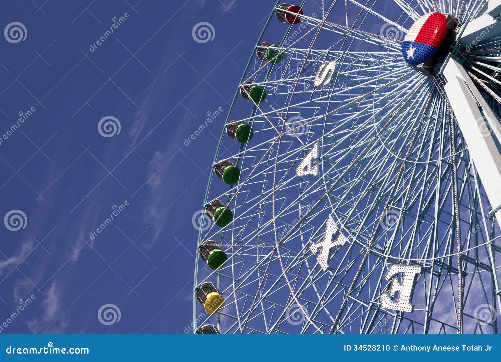 Ferris Wheel in Texas stock photo. Image of wheel, horizontal - 34528210
