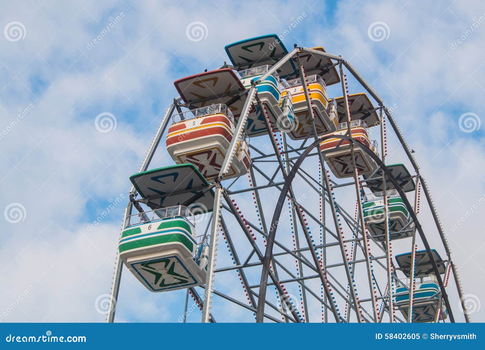 Ferris Wheel Top stock image. Image of circle, roundabout - 58402605