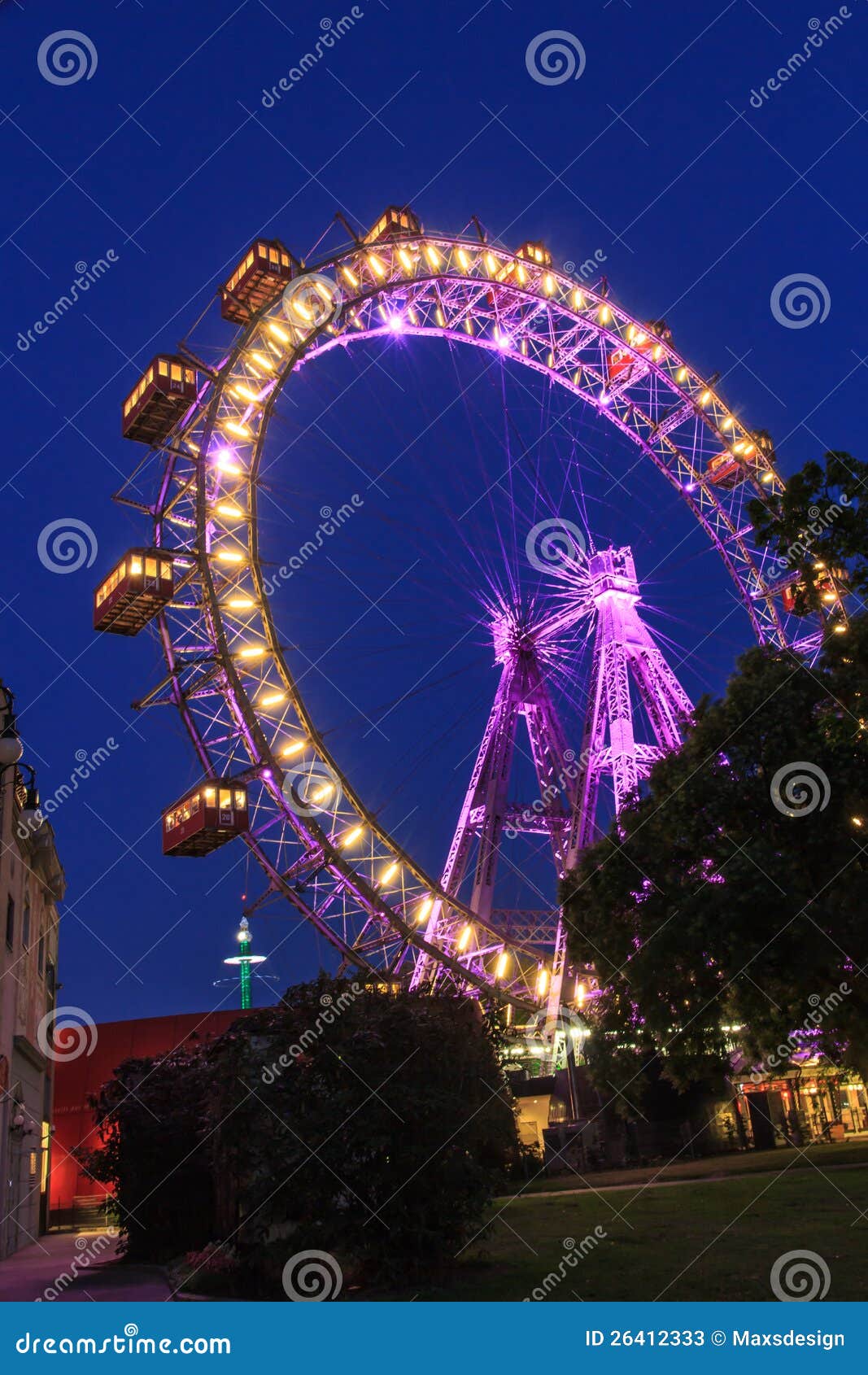 Ferris wheel in Vienna stock image. Image of park, amusement - 26412333