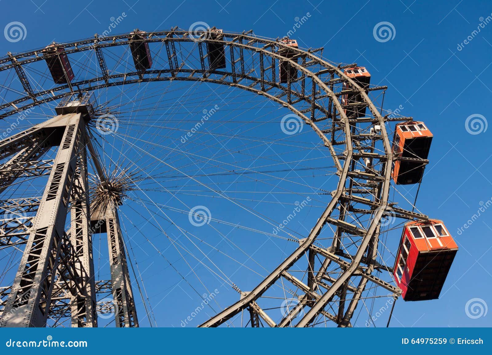 Ferris wheel, Vienna stock image. Image of historic, recreational ...
