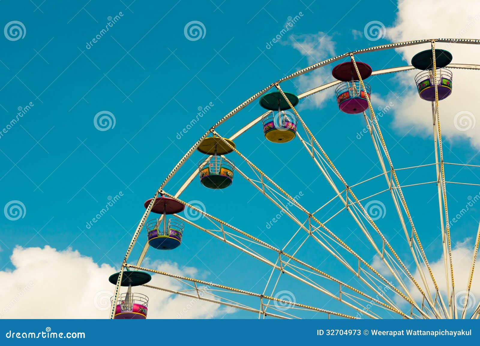 Ferris wheel stock image. Image of tall, metal, vintage - 32704973