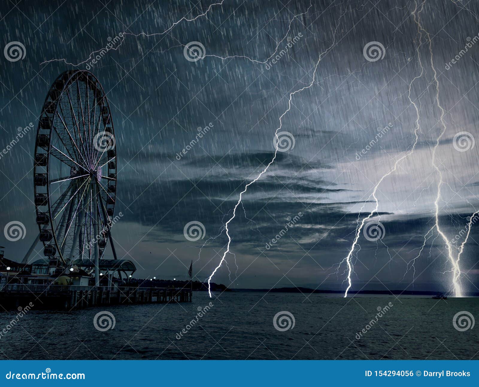 Wheel and LIghtning stock photo. Image of building, travel - 154294056