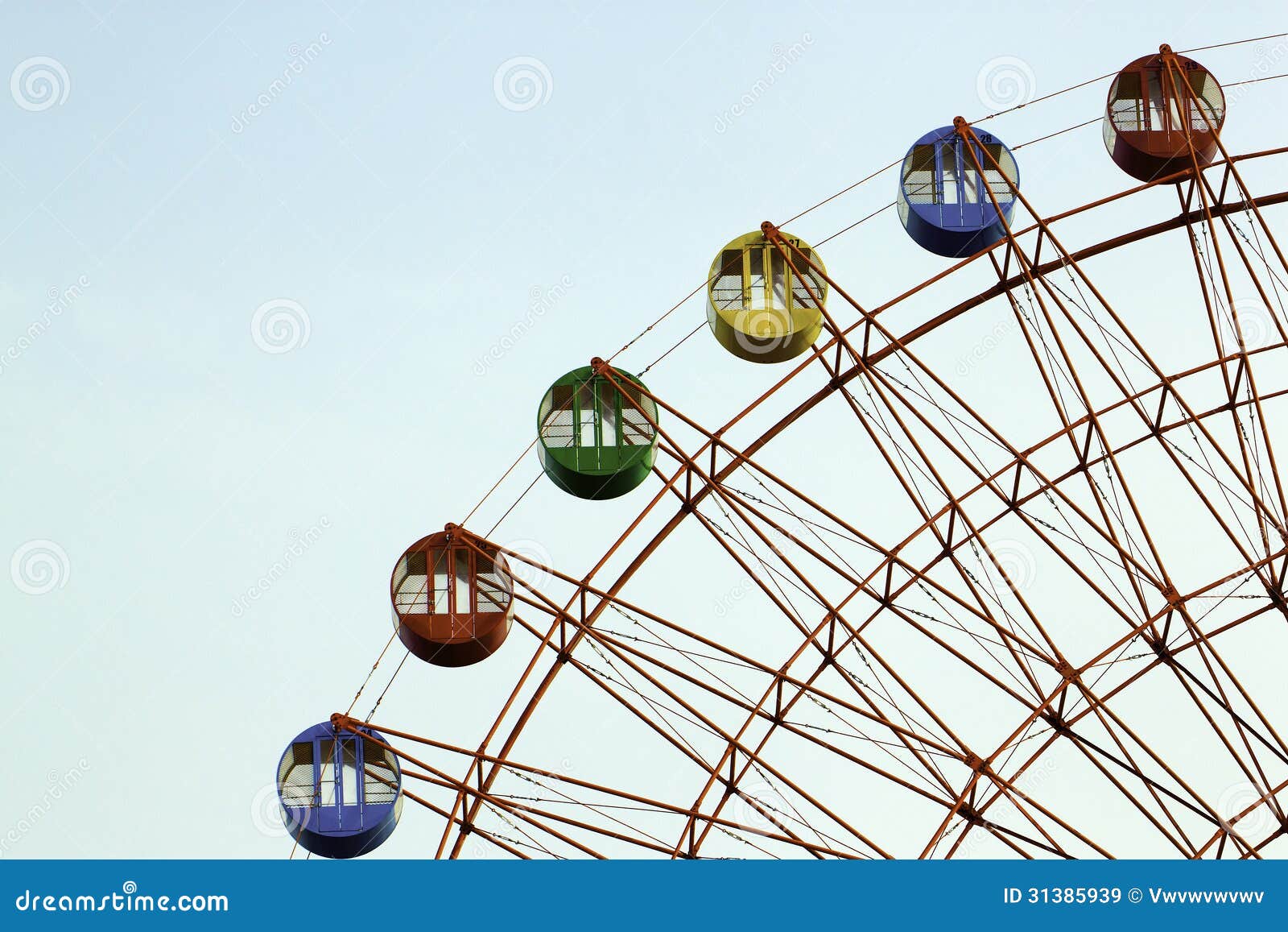 Ferriswheel stock image. Image of large, carriage, wheel - 31385939