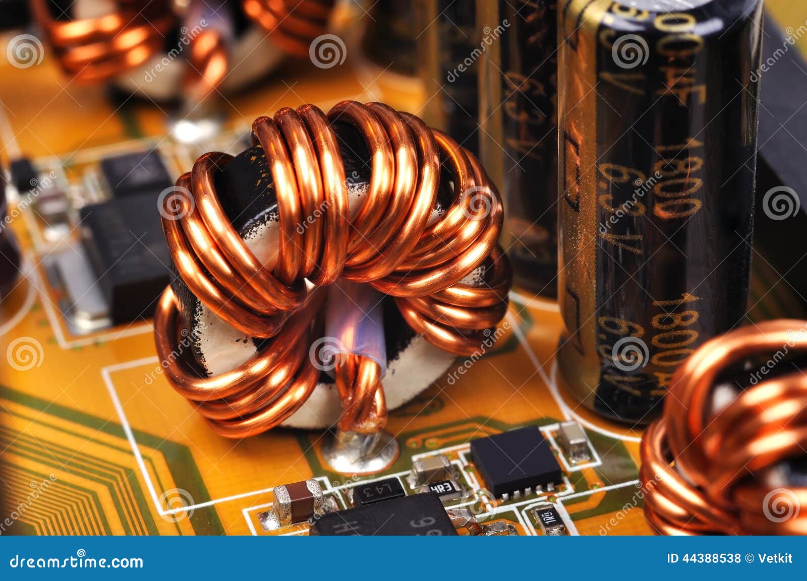 Ferrite ring stock photo. Image of processor, focus, crystal - 44388538