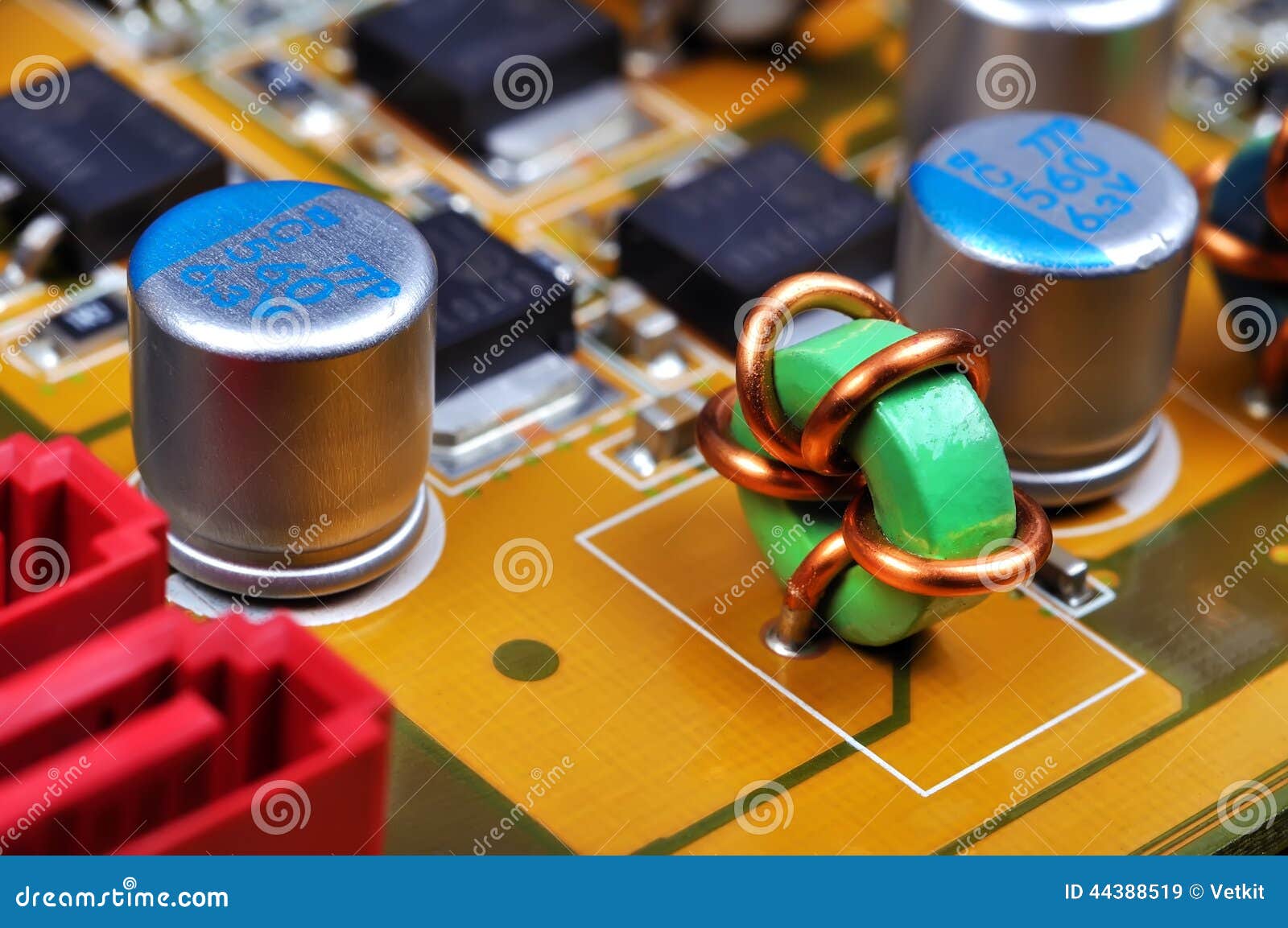 Ferrite ring stock image. Image of assembly, motherboard - 44388519
