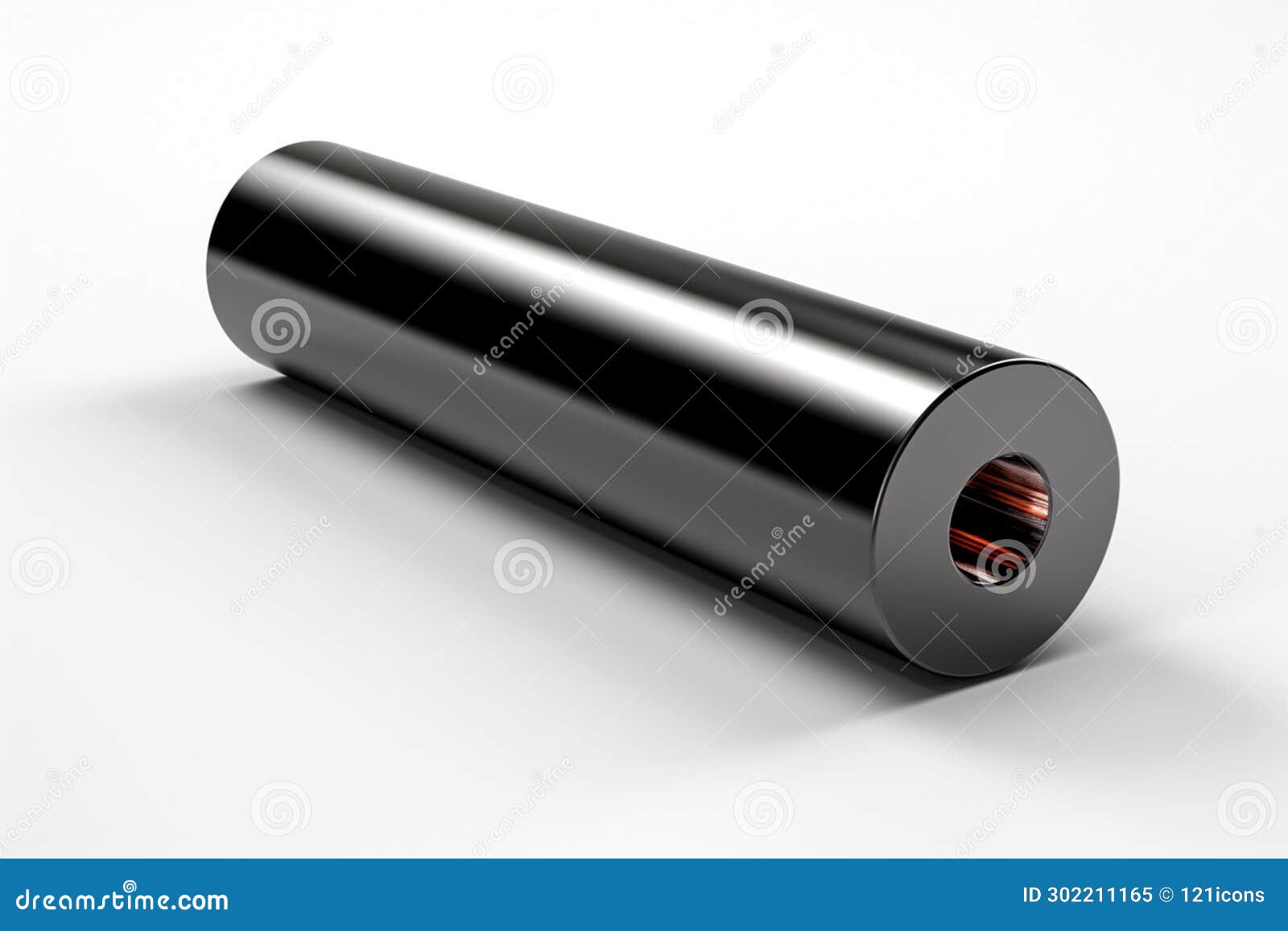 Ferrite Rod Core On White Background Royalty-Free Stock Photo ...