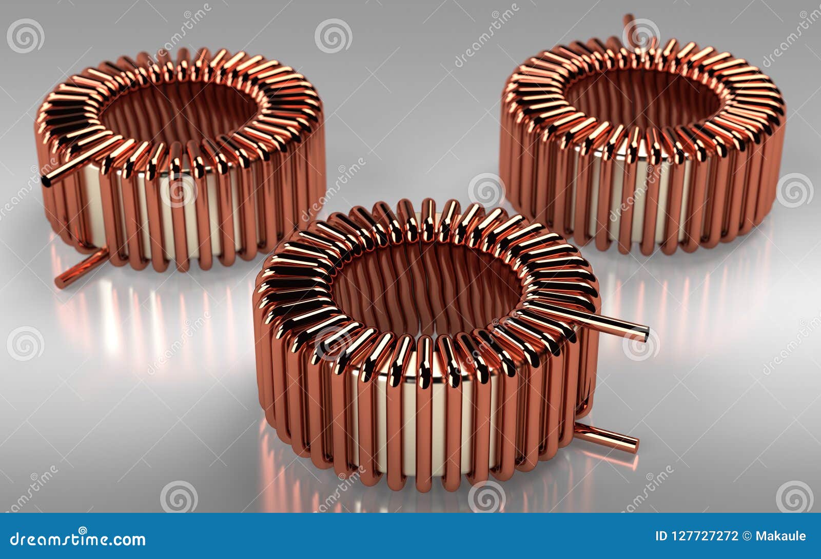 Ferrite Toroid Inductor Stock Illustration Illustration Of Ring