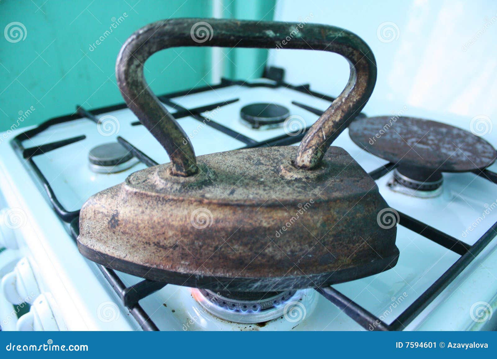 Ferro immagine stock. Immagine di piastra, calore, macro - 7594601