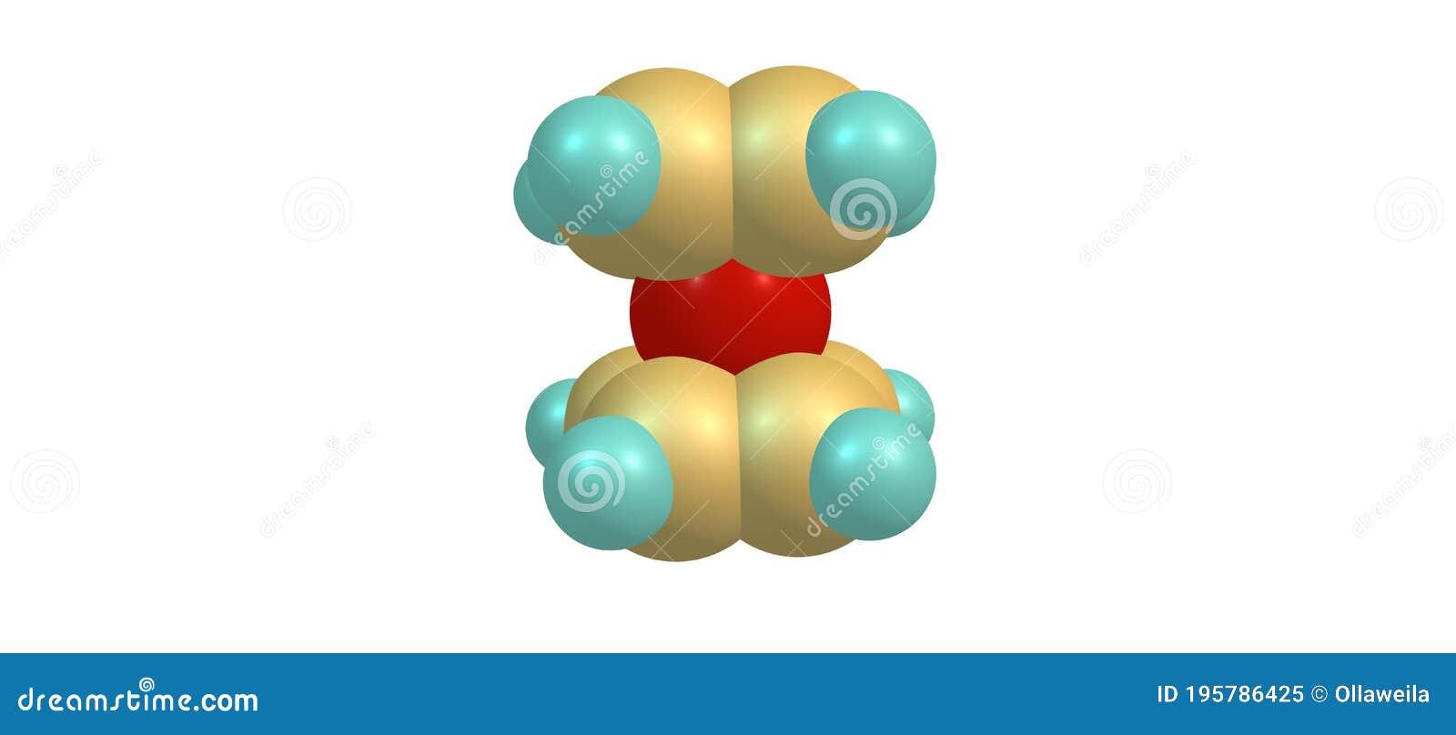 Ferrocene Molecular Structure Isolated on White Stock Illustration ...