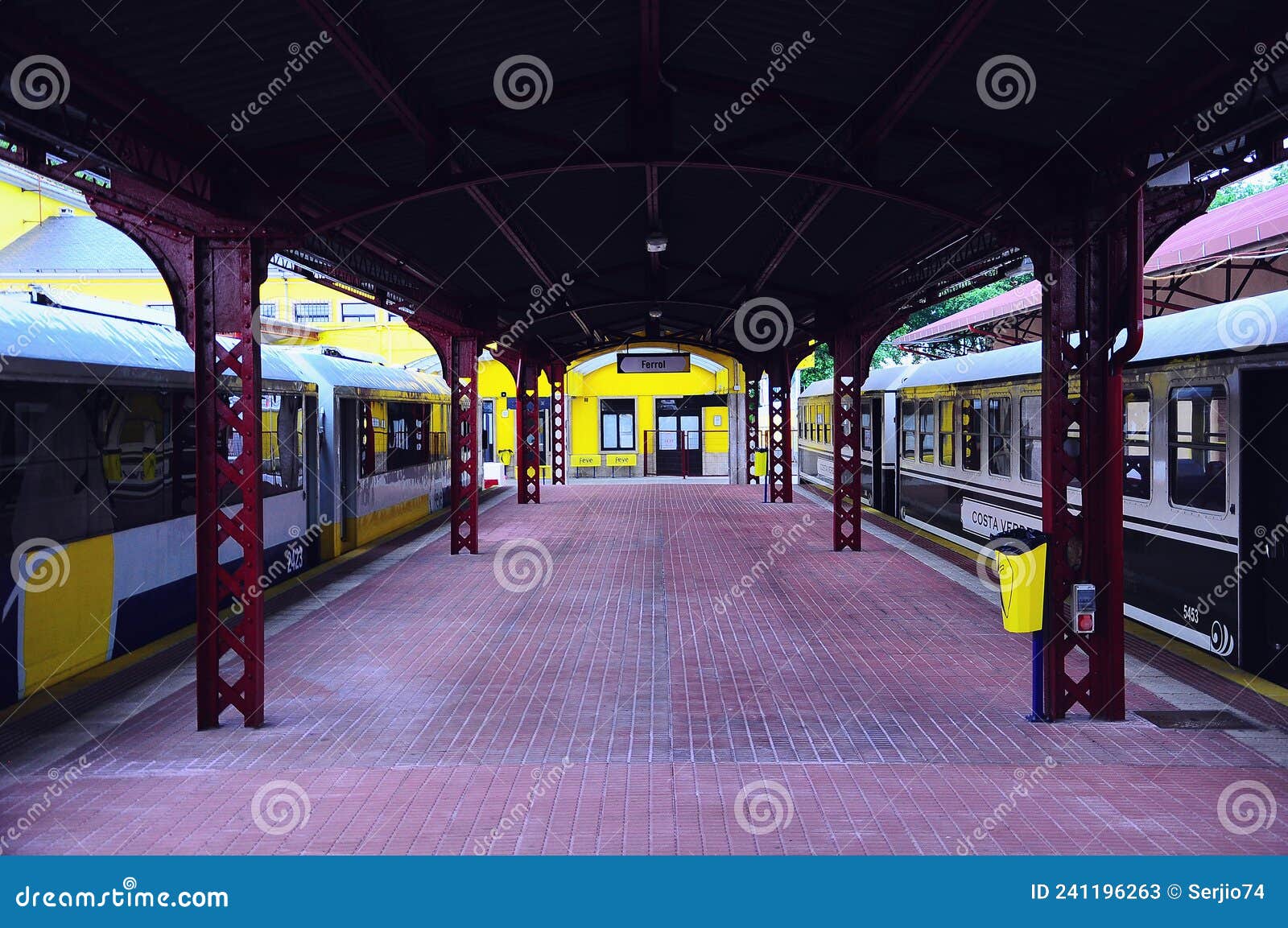 Passenger Trains Stand by the Platform Editorial Stock Photo - Image of ...