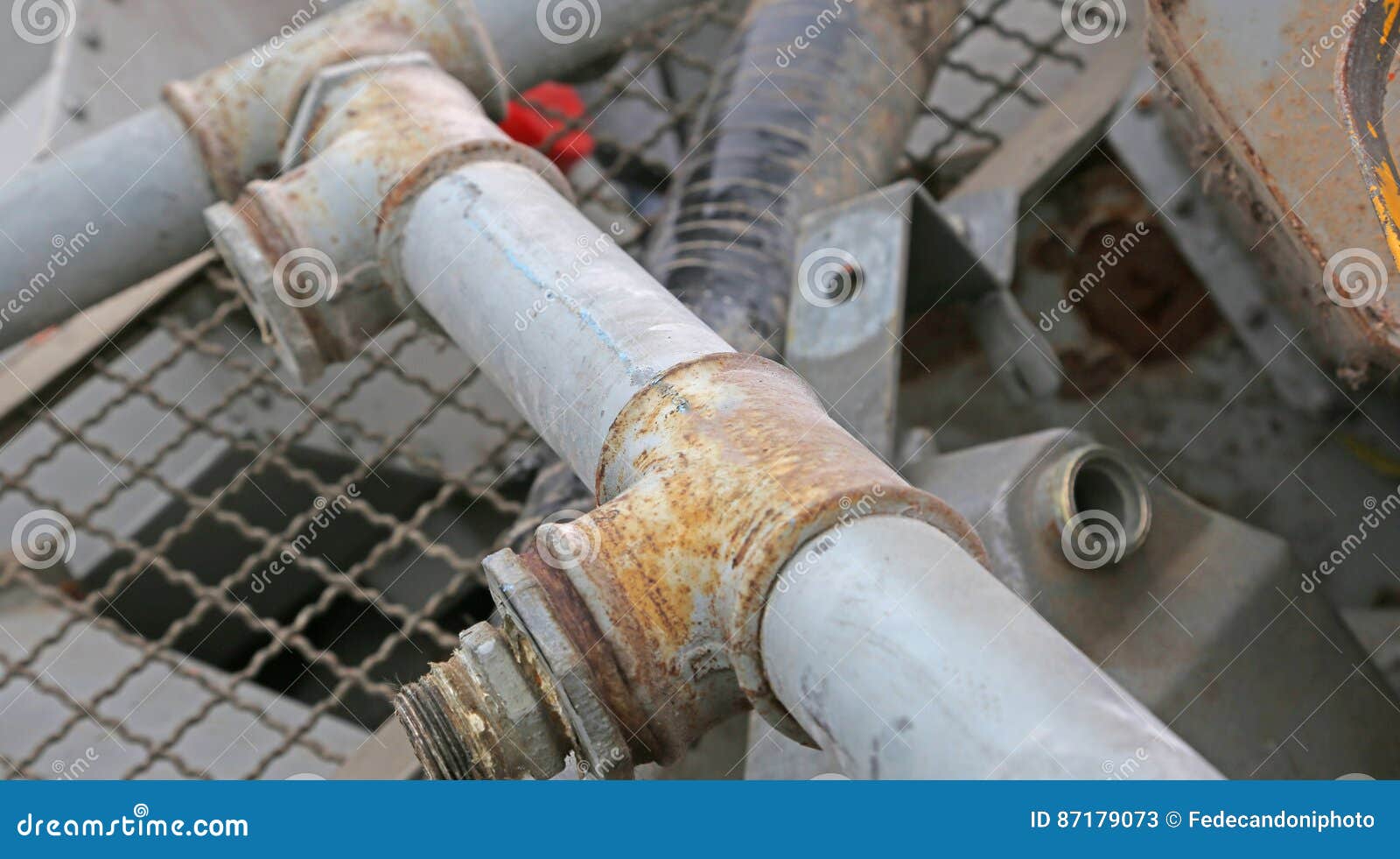 Ferrous Iron Pipe and Other Materials in the Warehouse of Junk Stock ...
