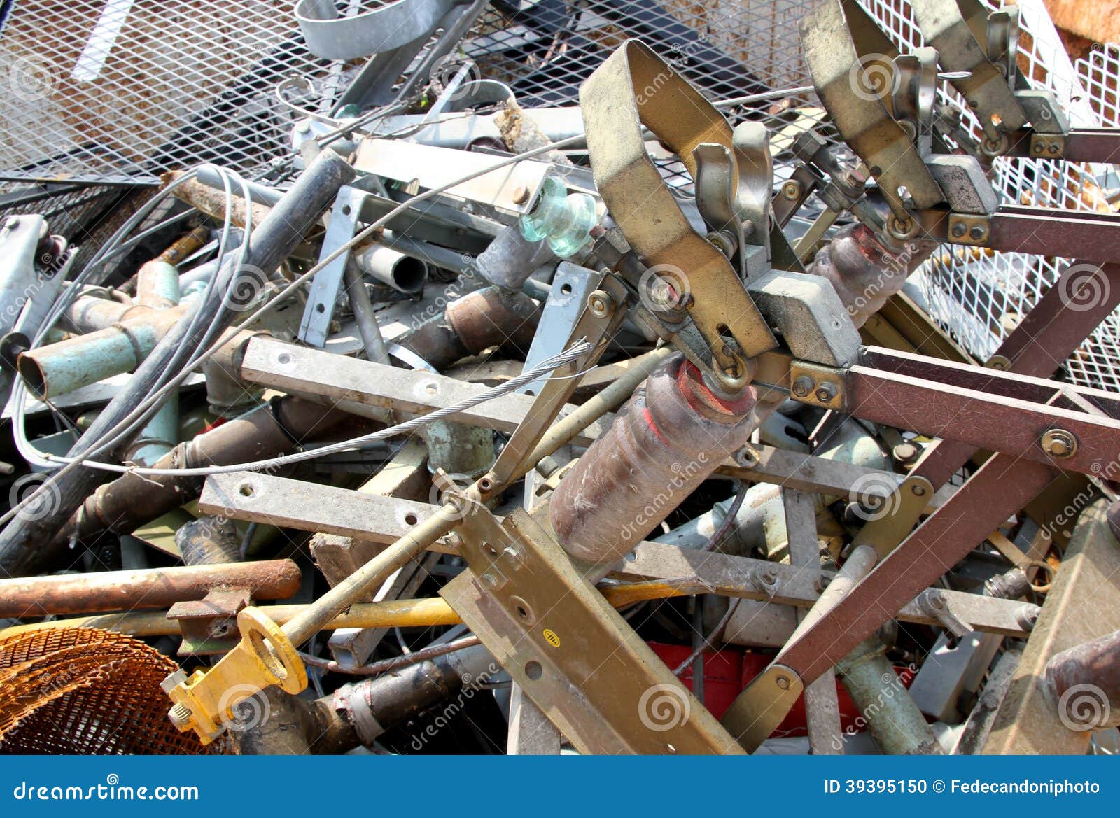 Ferrous Material in a Container of a Controlled Discharge Stock Photo ...
