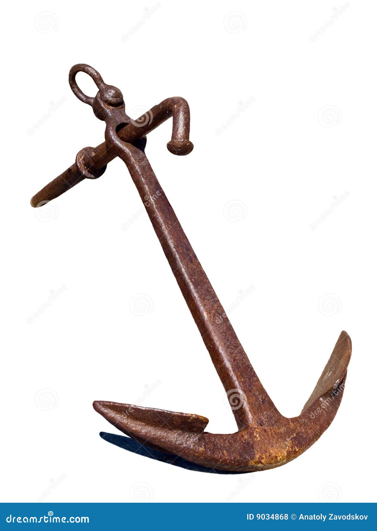 Ferruginous old anchor stock photo. Image of anchor, chain - 9034868