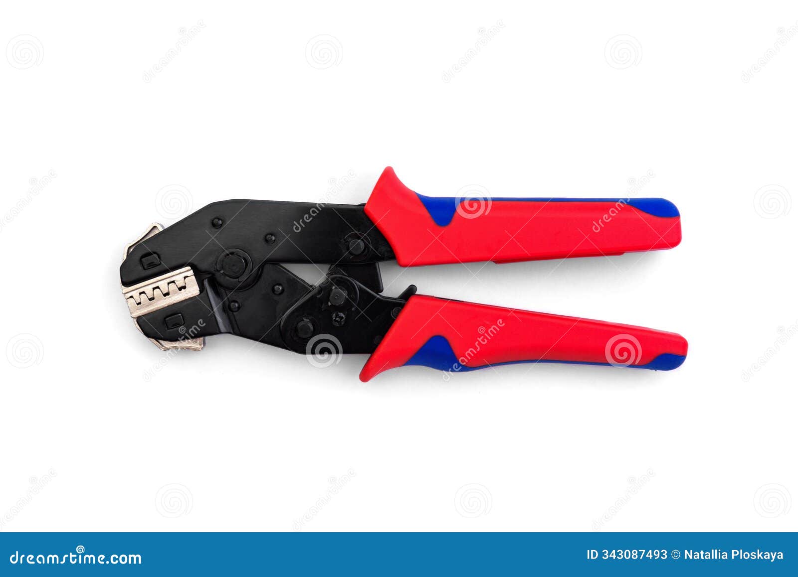 Ferrule Crimping Tool Isolated On White Background. Stock Image ...