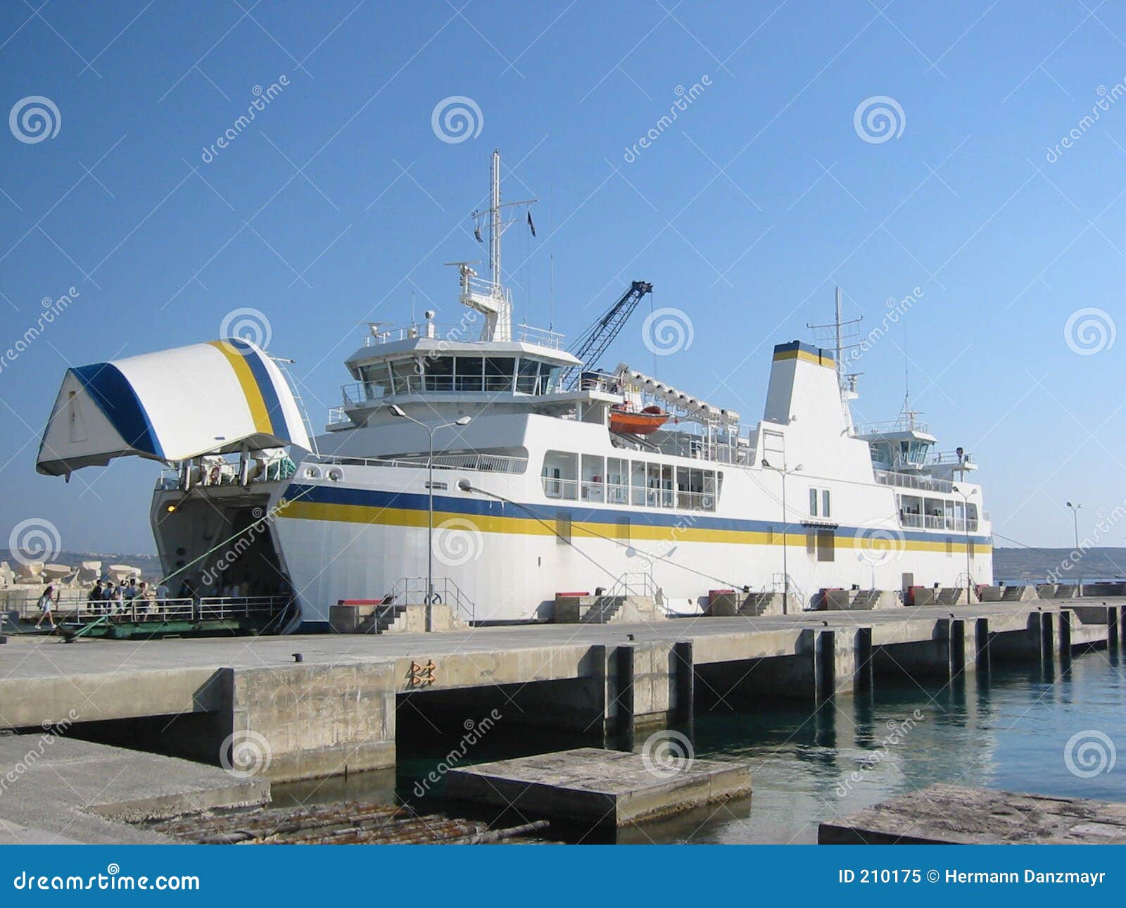 Ferry stock image. Image of bright, boat, water, summer - 210175