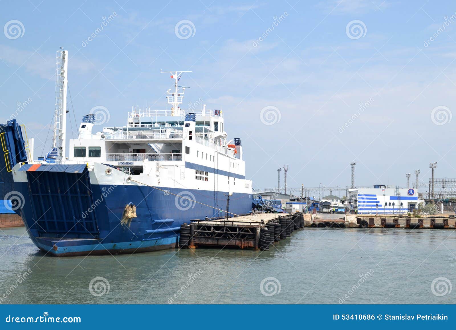 Ferry Across the Kerch Strait Editorial Photo - Image of dock, crossing ...
