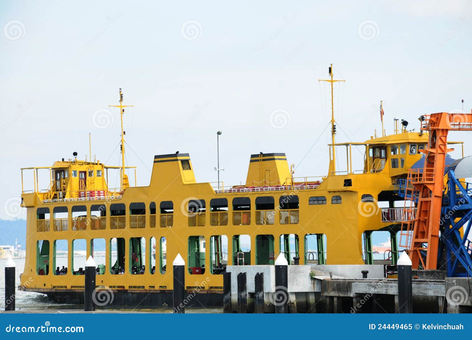 Ferry boat stock image. Image of metropolis, river, transportation ...