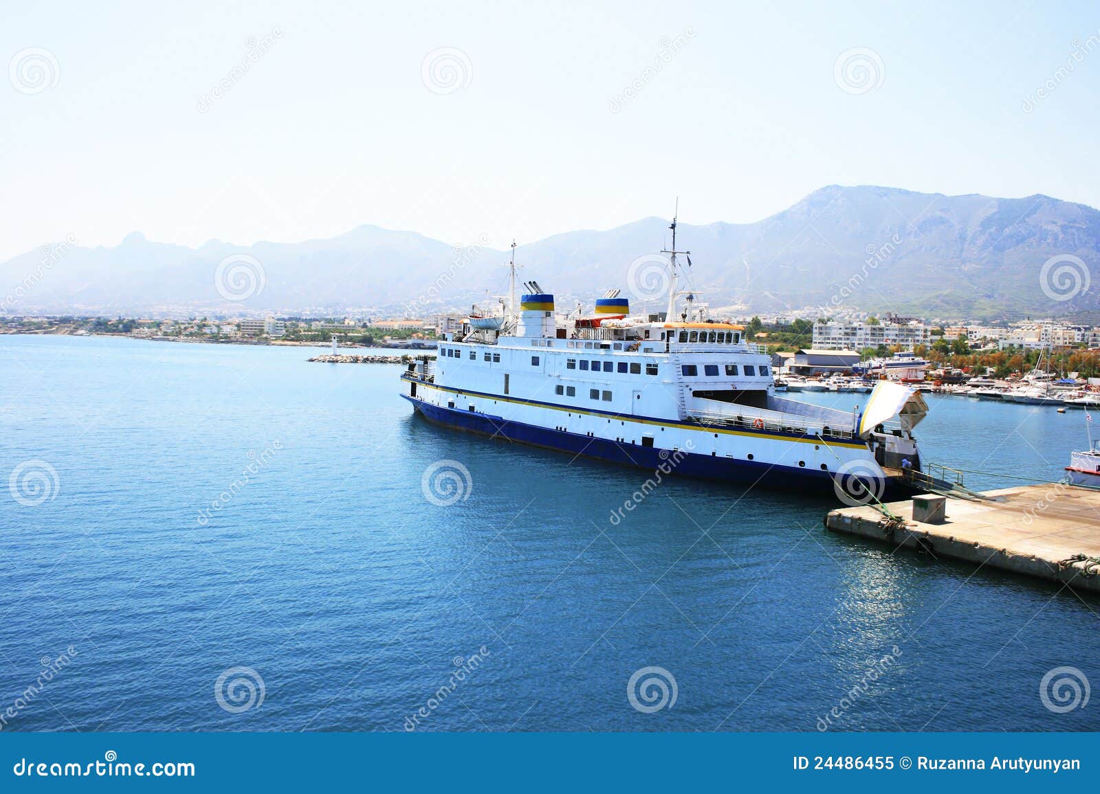 Ferry boat stock image. Image of coastal, side, nature - 24486455