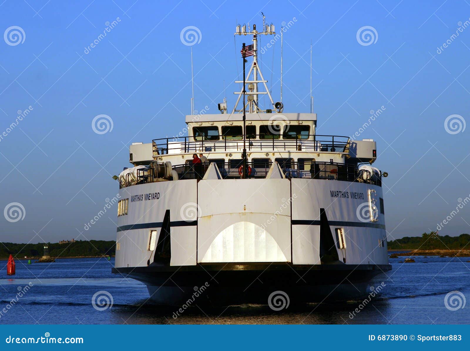 Ferry boat stock photo. Image of ocean, vinyard, ship - 6873890
