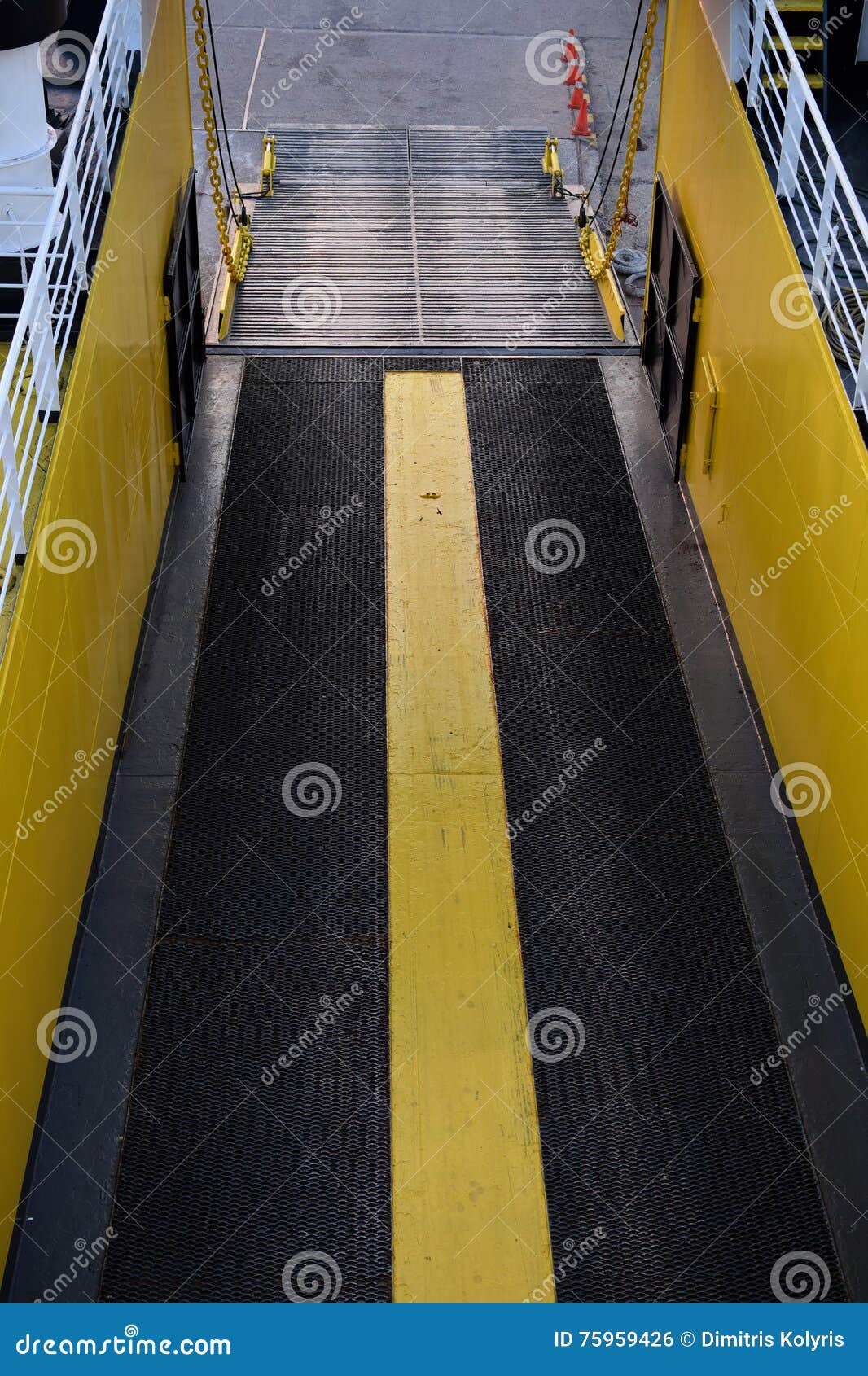 Ferry Boat Bow Visor Door Hatch Stock Photo - Image of iron, driveway ...