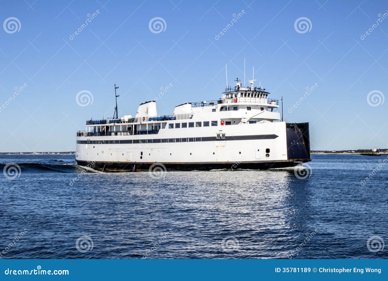 Ferry Boat stock image. Image of ship, ocean, cape, massachusetts ...